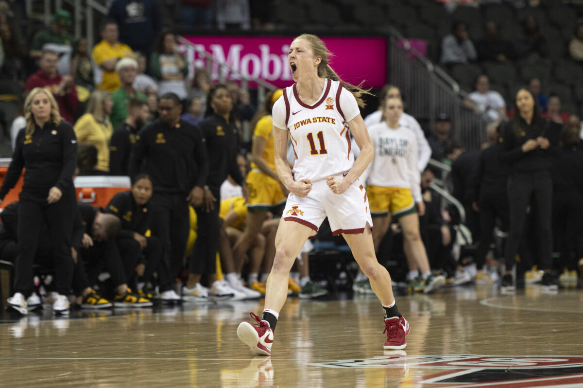 Wbb Cyclones Overcome Baylor Press To Earn Semifinal Bid