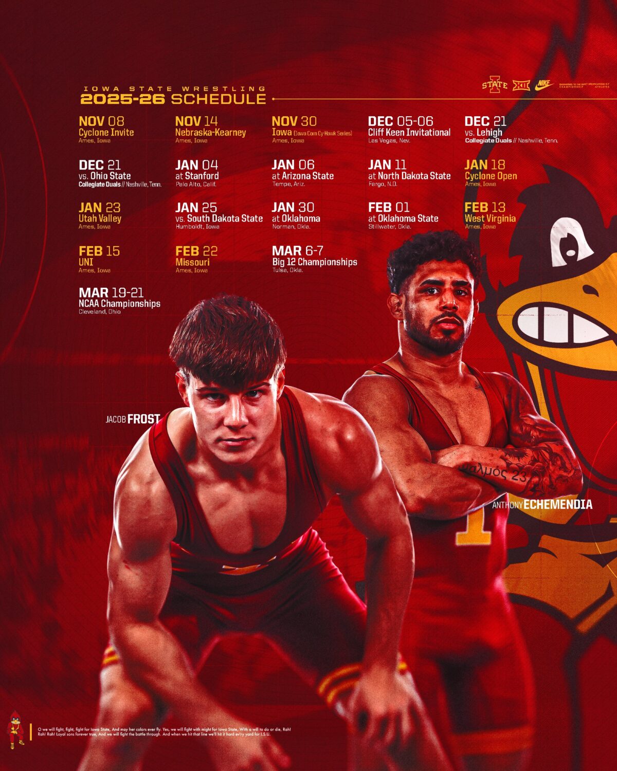 Iowa State Releases 2025-26 Wrestling Schedule - Cyclone Fanatic